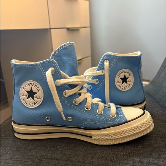 Converse | Shoes | Converse Light Blue Hightops Vintage Chuck 7 | Poshmark